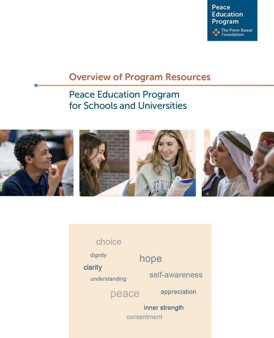 The Peace Education Program for High Schools and Universities - TPRF.org