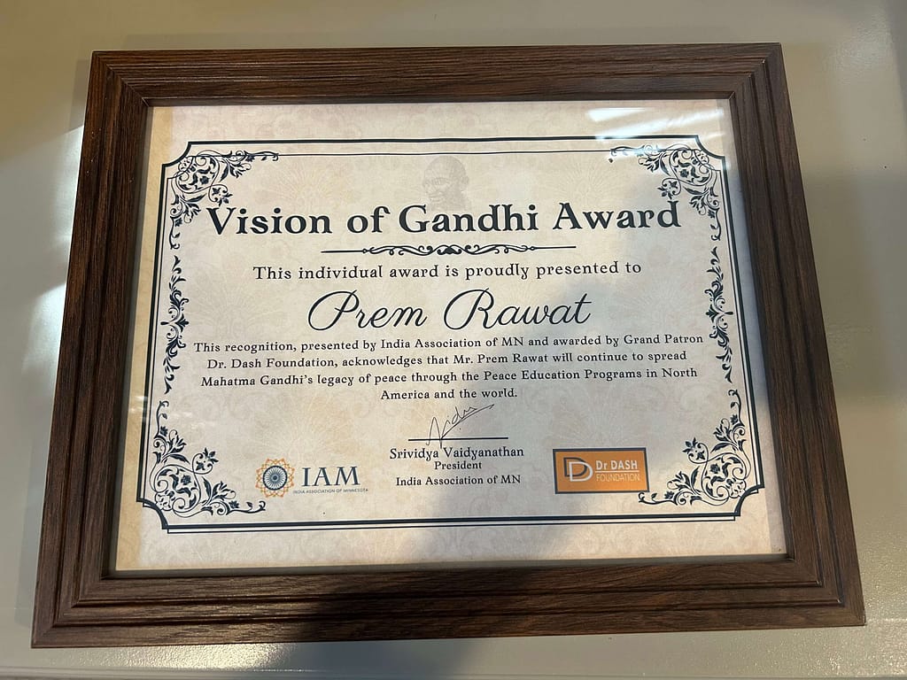 Prem Rawat’s Humanitarian Efforts Honored with Doctorate & Gandhi ...